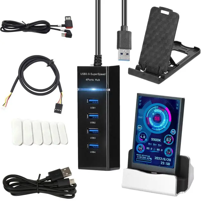 Sensor-Panel-Display-PC-Mini-Monitor-For-PC-3-5-Inch-IPS-USB-Auxiliary ...