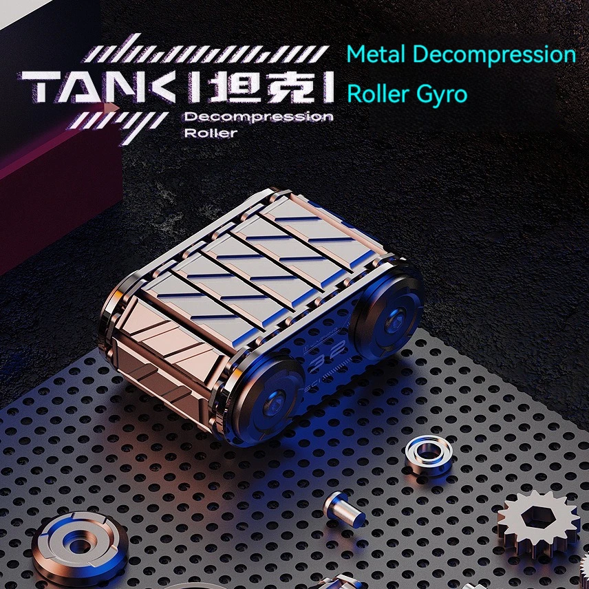 Cool-Tank-Fidget-Roller-Autism-ADHD-Metal-EDC-Fidget-Toys-Office-Desk ...