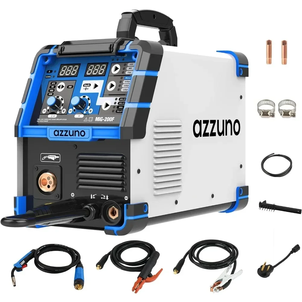 New-200A-MIG-Welder-Gas-Gasless-MIG-Welding-Machine-110V-220V-Dual ...
