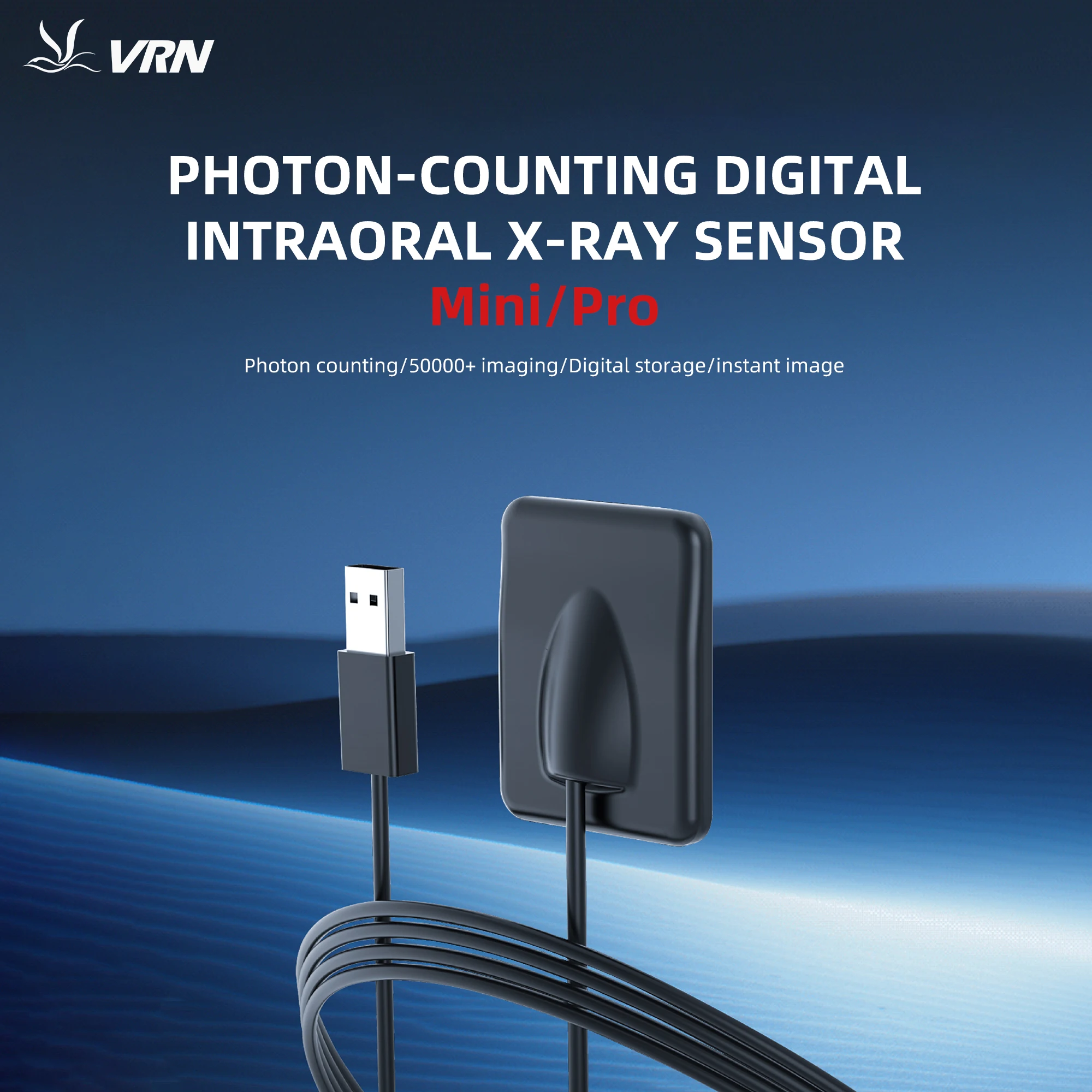 VRN Dental X-Ray Sensor Intraoral Digital System HD lmaging Radiography ...
