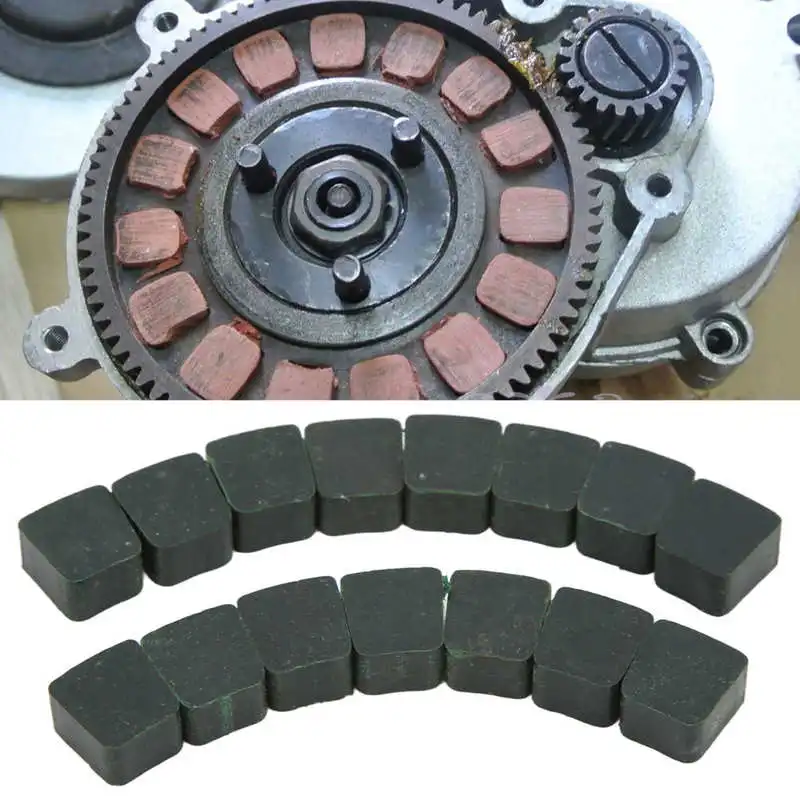 15PCS-Set-Engine-Clutch-Pads-Square-Shape-Green-Replacement-for-49-80 ...
