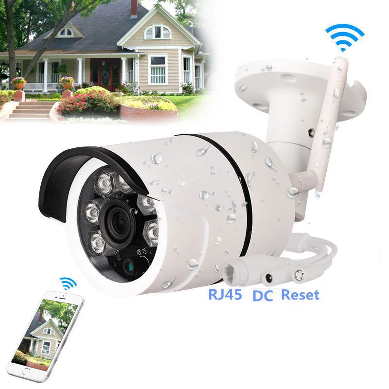 Cctv Outdoor Waterproof Bullet Ip Camera Wifi Wireless Surveillance ...