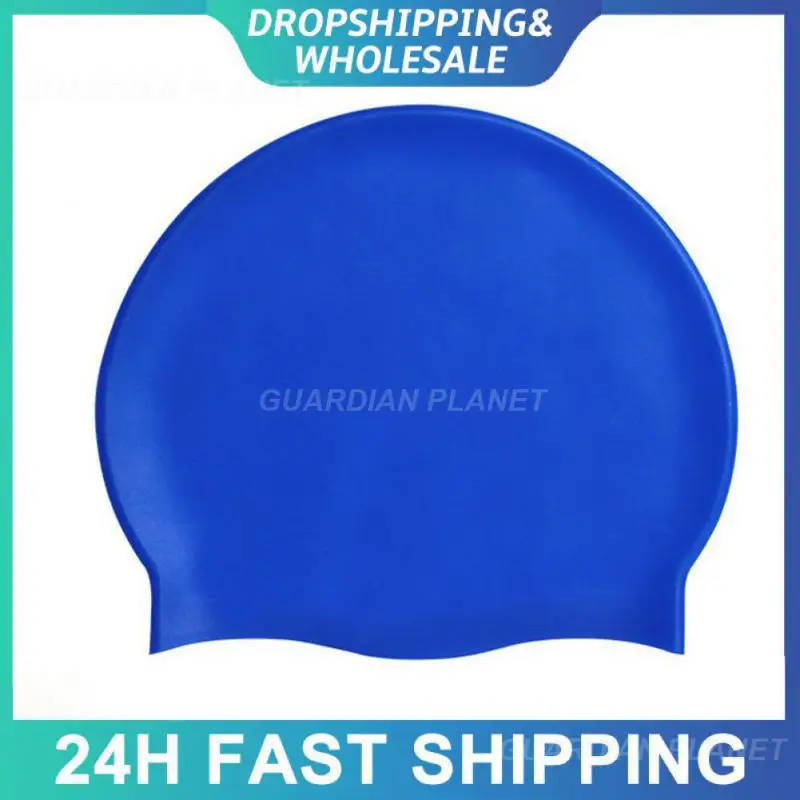 Swimming-Cap-Silicone-Waterproof-Swimming-Hat-Swim-Pool-Cap-High ...