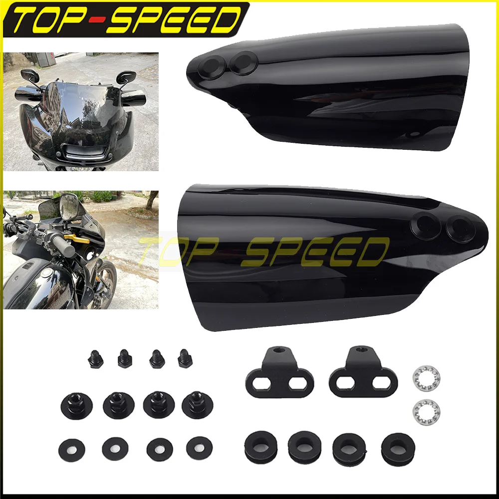 Motorcycle Handguard Windshield Handlebar Cover For Harley Touring ...