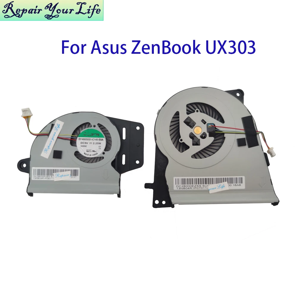 CPU GPU Cooling Fan For Asus ZenBook UX303 UX303LN UX303LA UX303UA UB ...