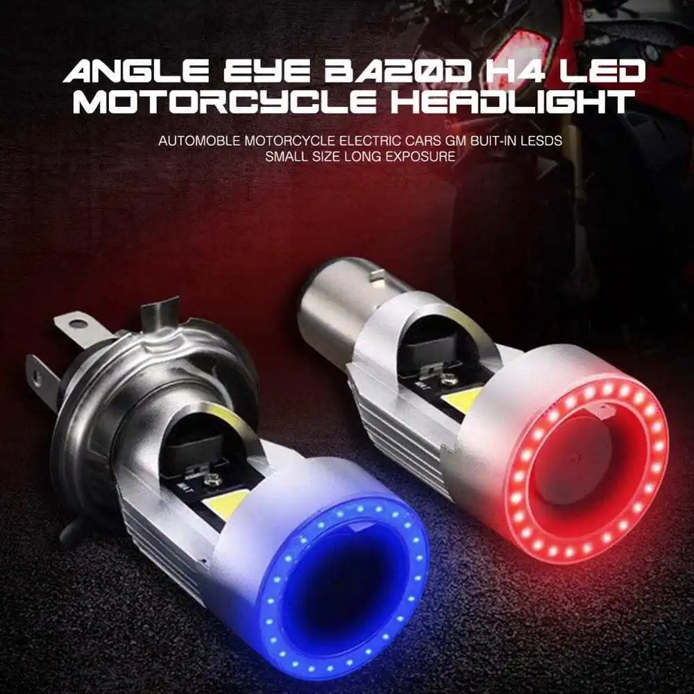 Faro-LED-de-ojo-de-ngel-para-motocicleta-Bombilla-de-Faro-de-moto ...