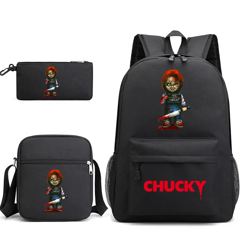 3pcs-Child-s-Play-Chucky-Bookbag-Kids-Backpack-Student-Boys-Girls ...
