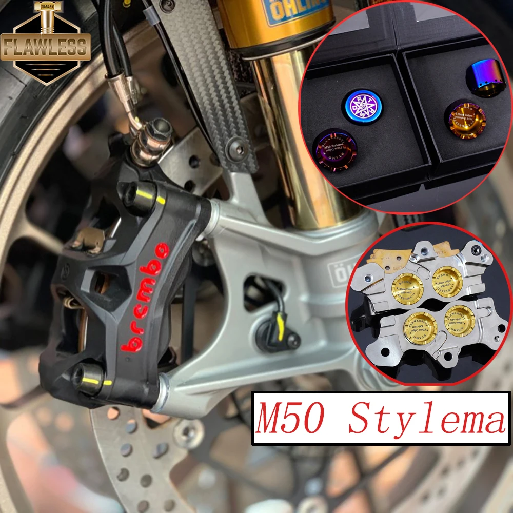 FLAWLESSTI-Gr5-Titanium-Brake-Caliper-Piston-For-Brembo-M50S-GP4-RX-HPK ...