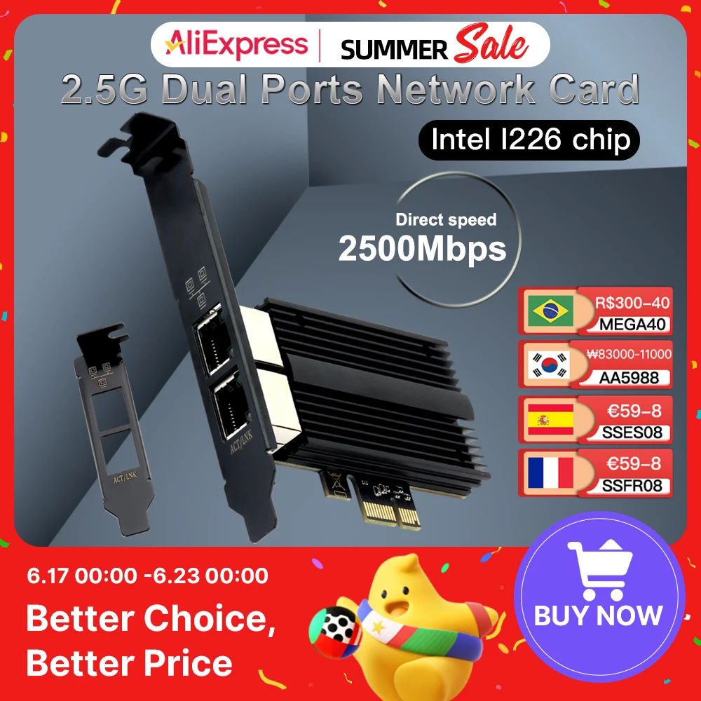 2500Mbps-PCI-E-To-RJ45-Network-Card-Intel-I226-Gigabit-Ethernet-rj45 ...
