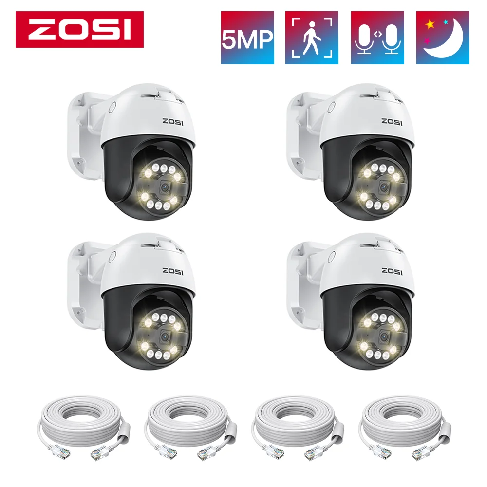 ZOSI-5MP-PTZ-PoE-Add-on-Camera-For-Security-Camera-System-Work-with ...