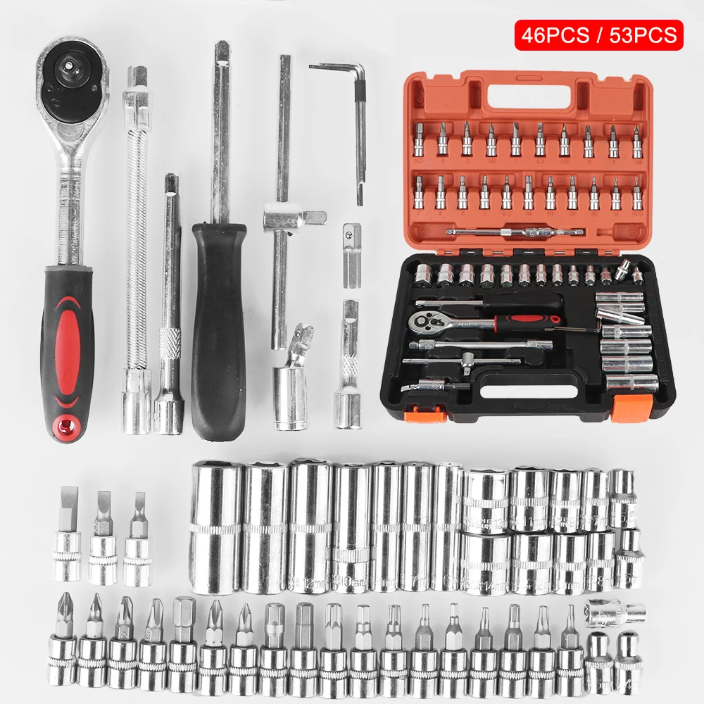 Motorcycle-Repair-Tools-46Pcs-53Pcs-1-4Inch-Drive-Socket-Set-Ratchet ...