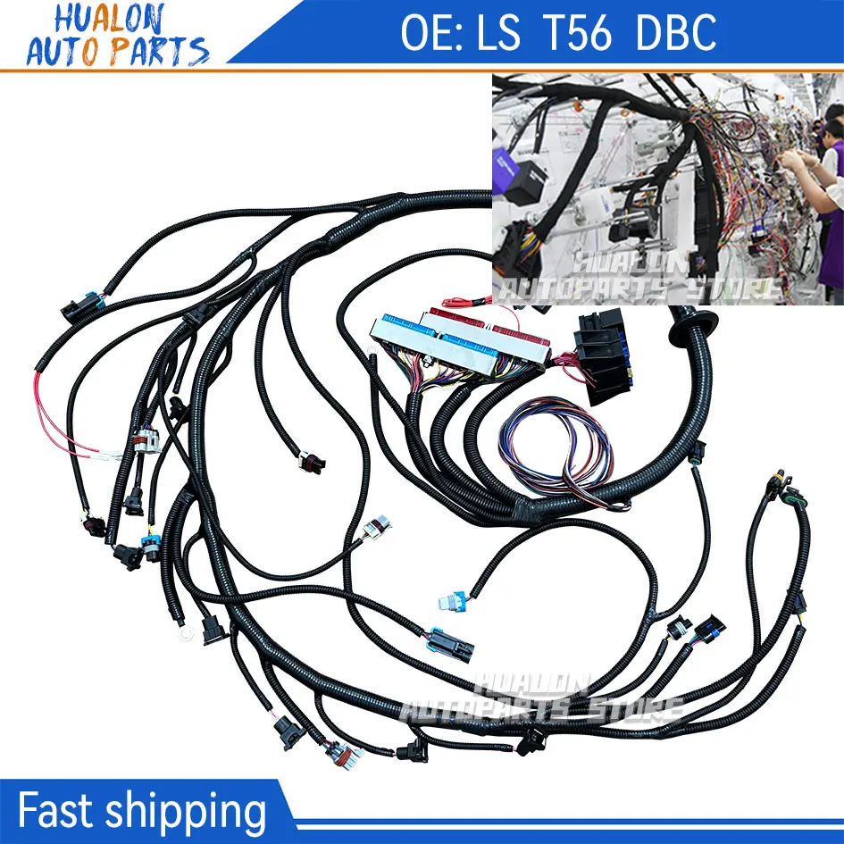 LS1-Engine-Standalone-Wire-Harness-w-T56-DBC-Non-Electric-Transmission ...