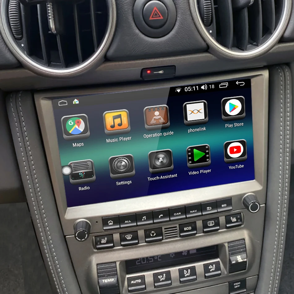 For-Porsche-Cayman-911-987-Boxster-997-720P-8GB-256GB-Auto-Android-13 ...