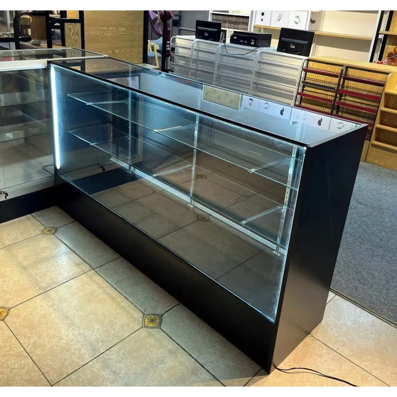Custom-wooden-tempered-glass-retail-shop-display-shop-display-furniture ...