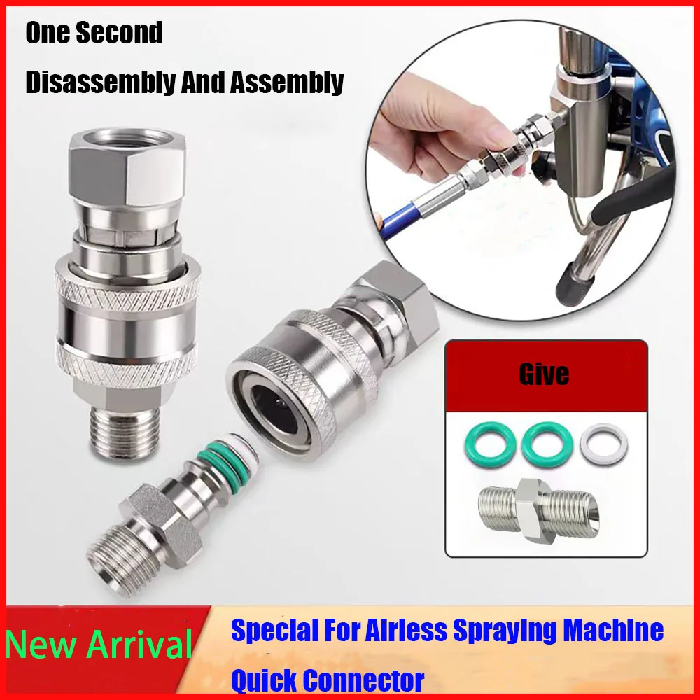 Airless-Straight-Pipe-Rotary-Joint-Universal-360-Quick-Connector-Air ...