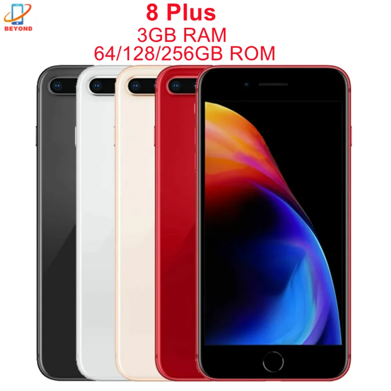 Apple iphone 8 plus, iphone 8 plus, 8 p, 5,5 polegadas, ram 3gb, rom 64/256gb, núcleo hexa, 12mp ...