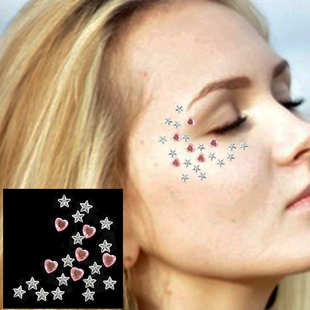 Star Face Tattoo
