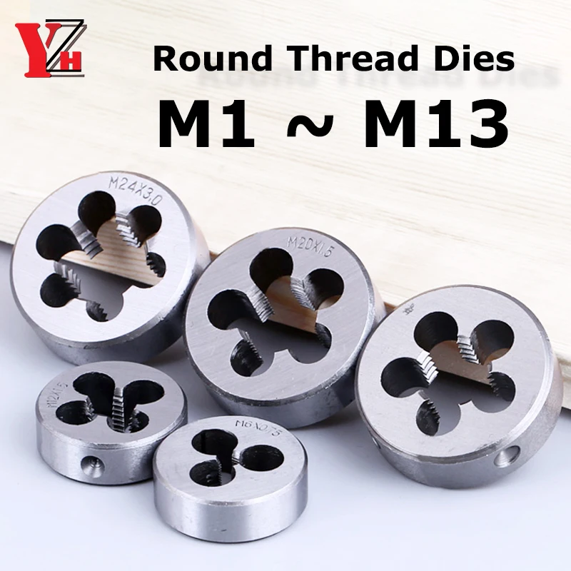 HSS-Thread-Die-Metric-Round-Dies-Cutting-Tool-Right-Hand-Alloy-Steel-M1 ...