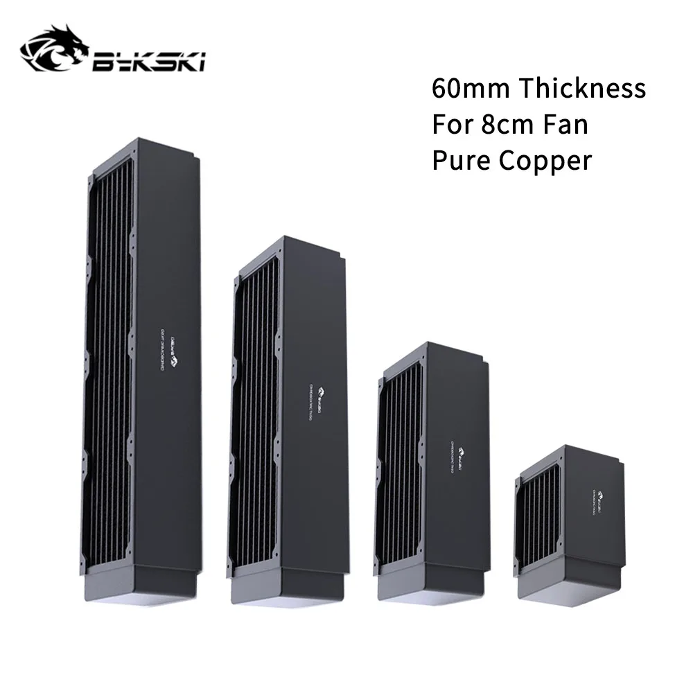 Bykski-Pure-Copper-Radiator-60mm-Thick-For-8cm-Fan-High-performance ...