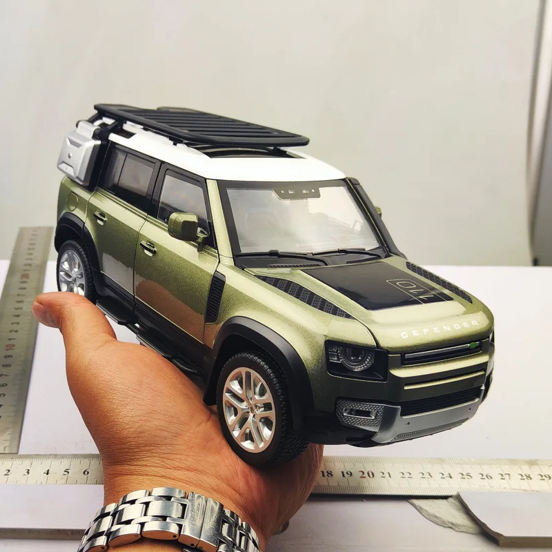 Big Size 1/18 Land Rover Defender 110 Off-road Car Model Toy Alloy ...