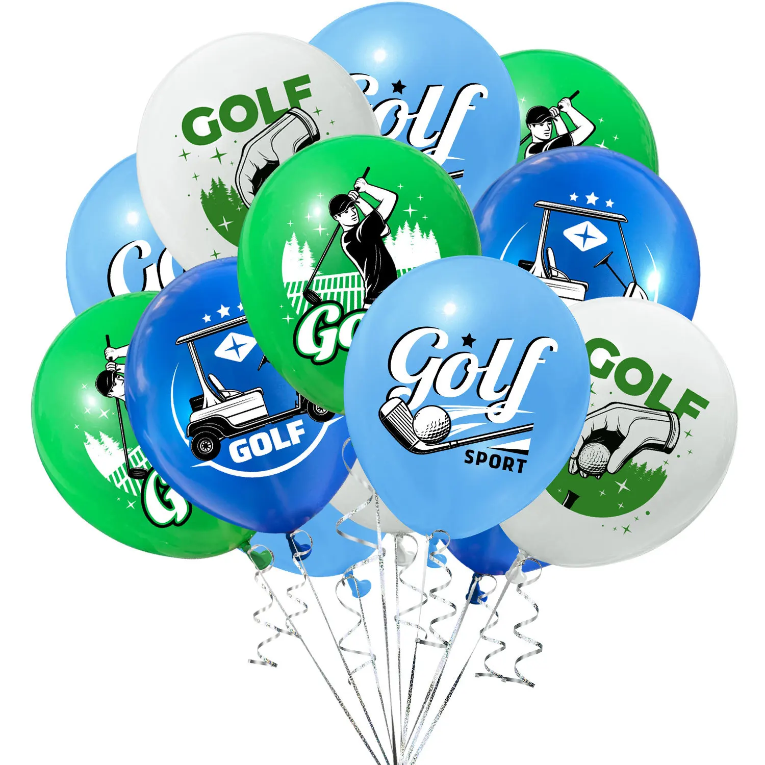 6-12pcs-12inch-Round-Golf-Ball-Birthday-Party-Theme-Latex-Helium ...