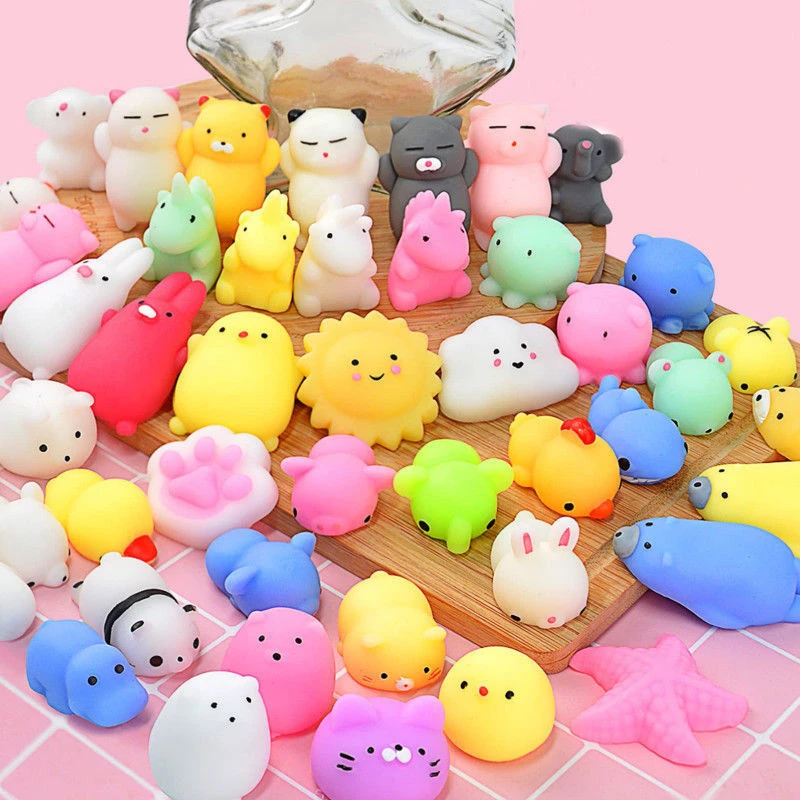 50-5PCS Kawaii Squishies Mochi Anima Squishy Toys For Kids Antistress ...