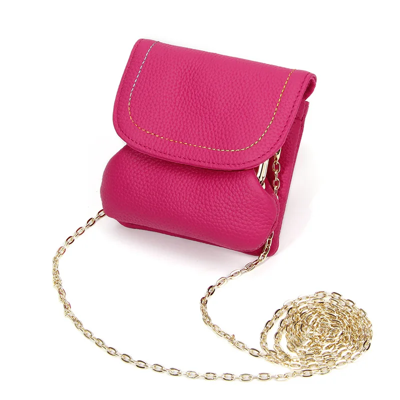 Women’s Genuine Leather Small Coin Purse Change Pouches Vintage Kiss ...