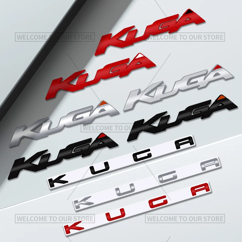 3D Car Styling For Ford Kuga Letter Emblem ST MK2 MK3 Badge Metal ...