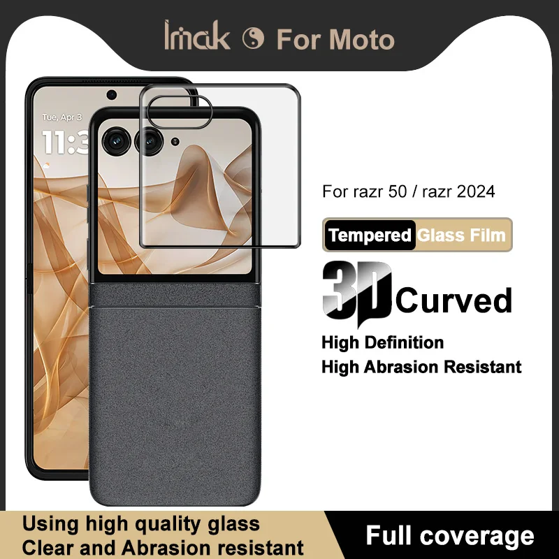 Imak 3D Curved Screen Guard Glass Back Rear Screen protector For ...