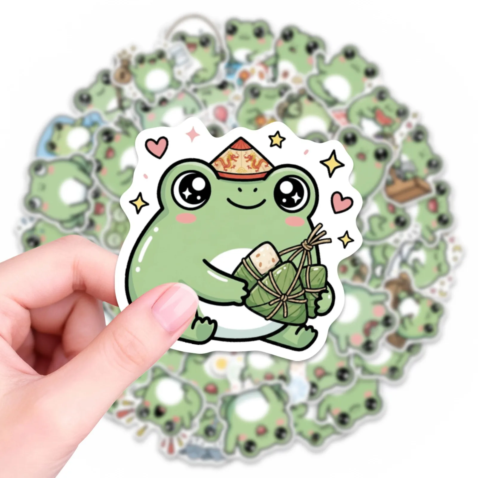10/56PCS Kawaii Frog Cartoon Stickers Cute Animal Meme Graffiti ...