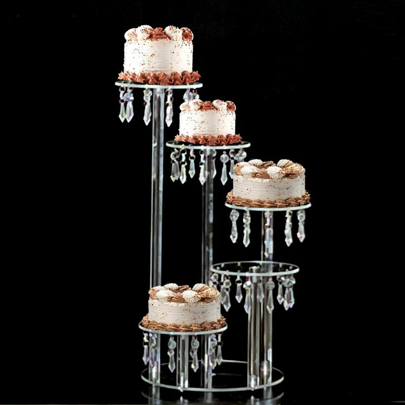 Soporte-acr-lico-de-5-corbatas-para-pasteles-centro-de-mesa-de-boda ...