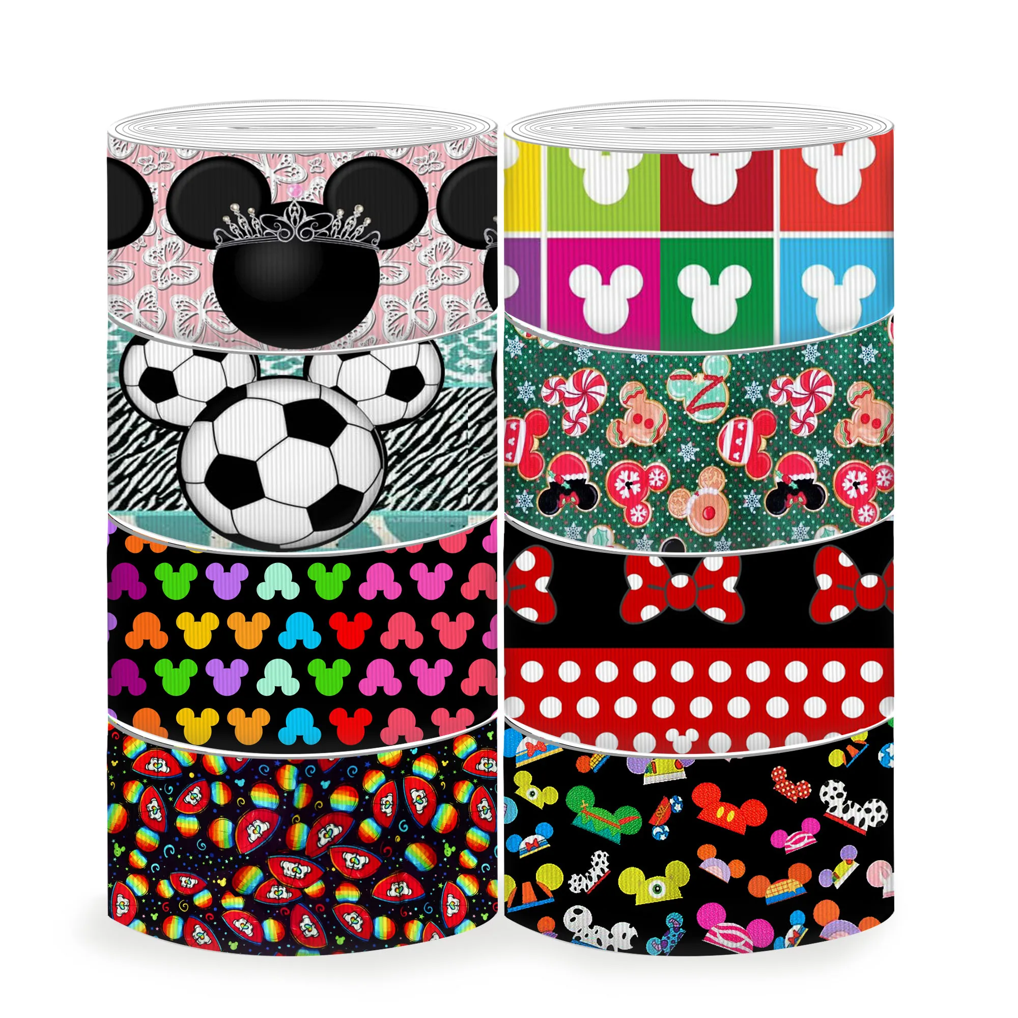Disney-5-Yards-Multi-Size-Mickey-Minnie-Mouse-Head-Printed-Grosgrain ...