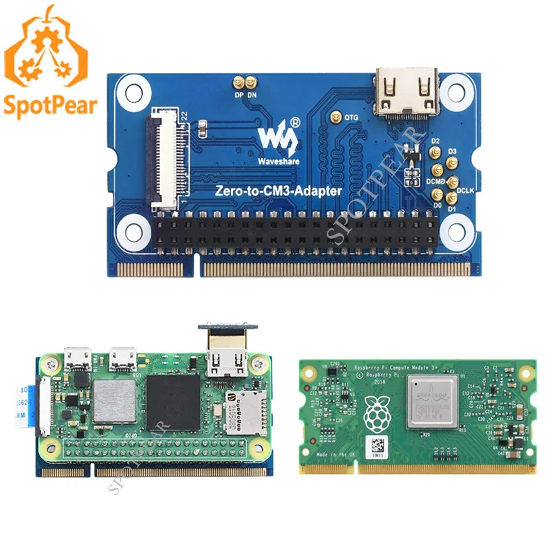 Raspberry pi zero 2 w para cm3 adaptador cm3 + placa adaptador ...