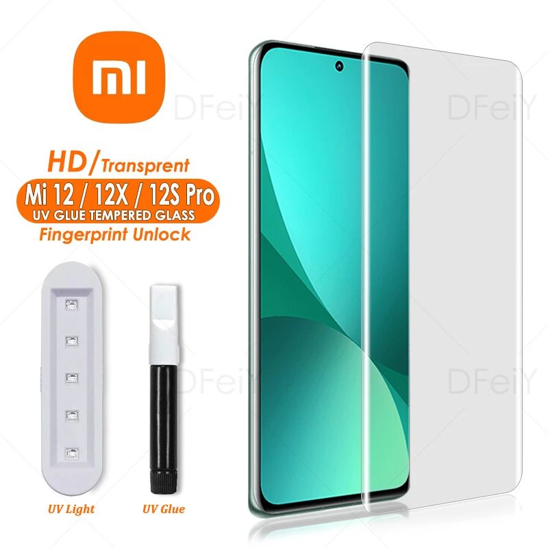 Protector de pantalla UV para Xiaomi 12 Pro, película de vidrio ...