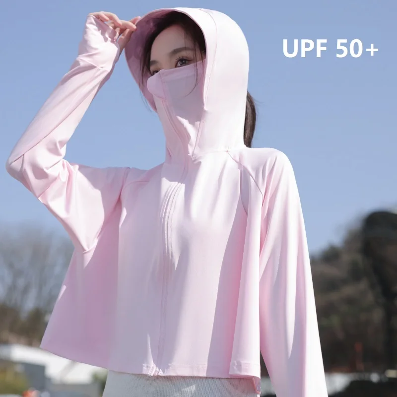 Women Sunscreen Clothing Cape Style UPF 50+ Sun UV Protection Big Brim ...
