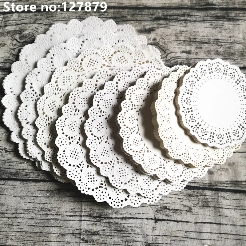 100pcs-Multiple-sizes-White-Round-Lace-Paper-Doilies-Doyleys-Vintage ...