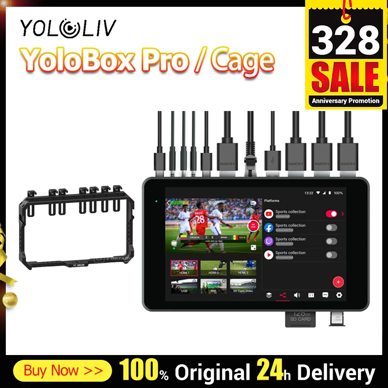 YoloLiv YoloBox Pro Ultra Portable All in One for Smart Live Streaming ...