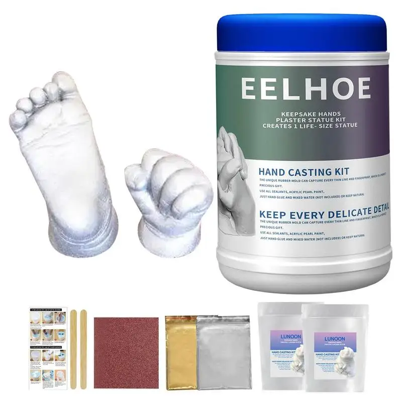 DIY-Couples-Hands-Casting-Kit-3D-Hands-Mold-Baby-Plaster-Mold-Kit-Hand ...