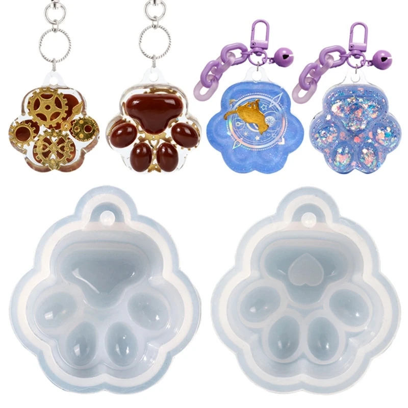 Moule-en-r-sine-de-silicone-de-patte-de-chat-lection-de-patte-d-animal ...