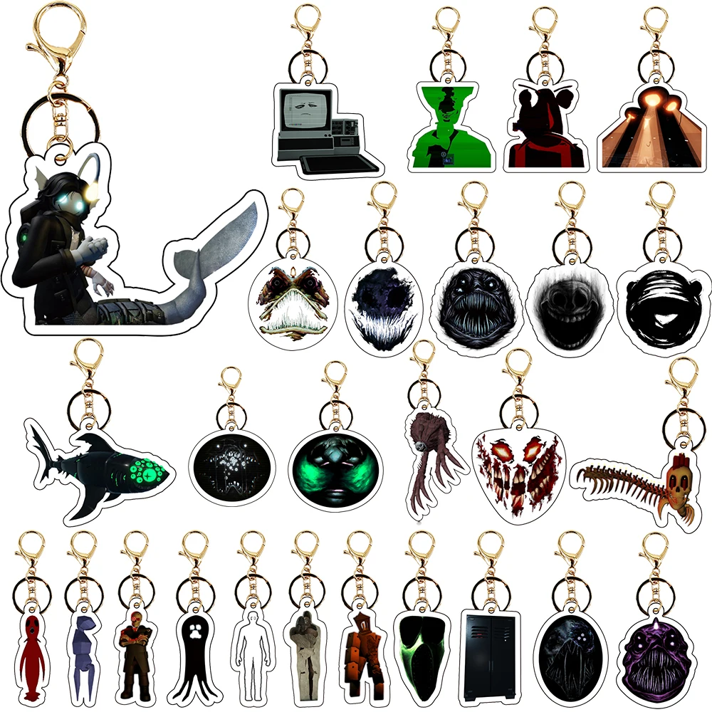 Pressure Horror Game Cat Keychains Gaming Sebastian Solace Keyring for ...