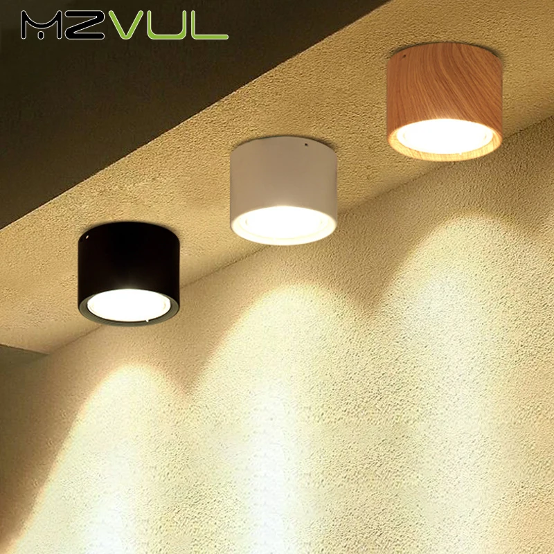 Dimmable-Wood-LED-Downlight-7W-12W-15W-Modern-Slim-Ceiling-Light-AC220V ...