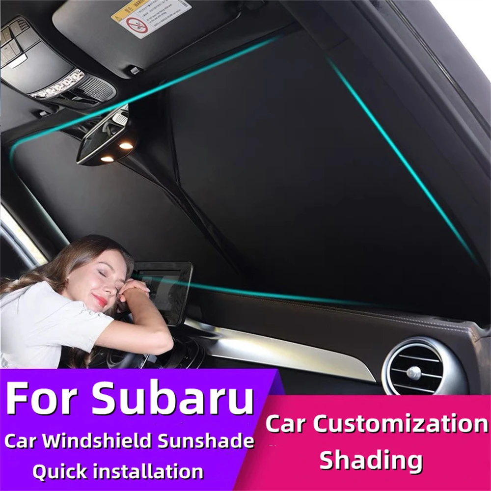 Windshield SunShade For Subaru XV Outback Forester Levorg Crosstrek WRX Ascent 2008-2024 Front ...