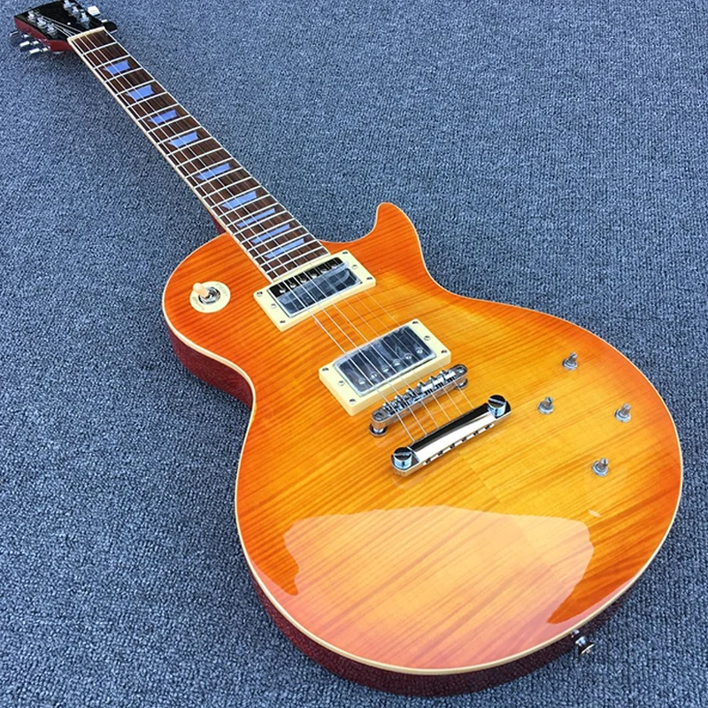 High-quality-China-electric-guitar-Mahogany-body-With-Flamed-Maple-Top ...