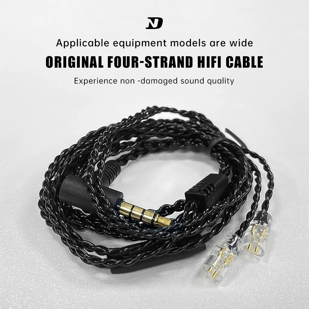 ND-Headphone-Cable-High-Purity-Oxygen-free-Copper-2-Pin-Connector-Mixed ...