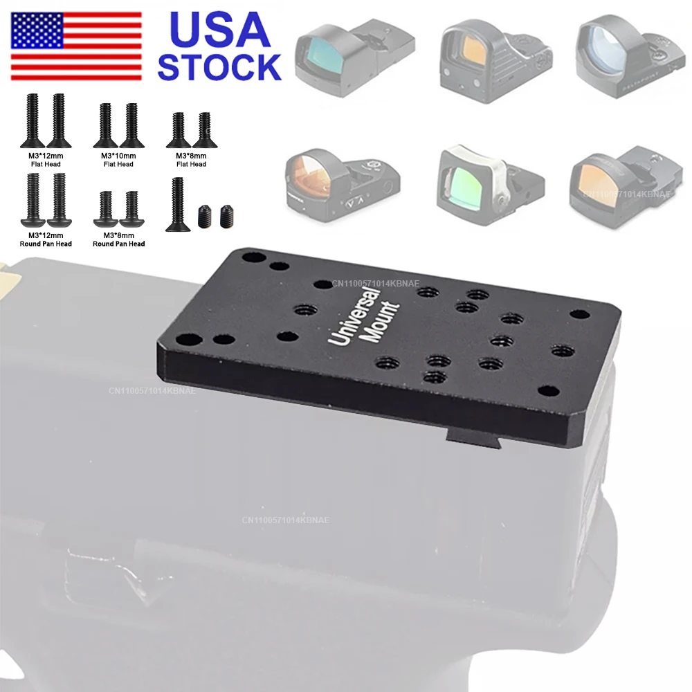 Universal Glock Pistol Optic Sight Adapter Plate Glock G17/G19 Handgun ...