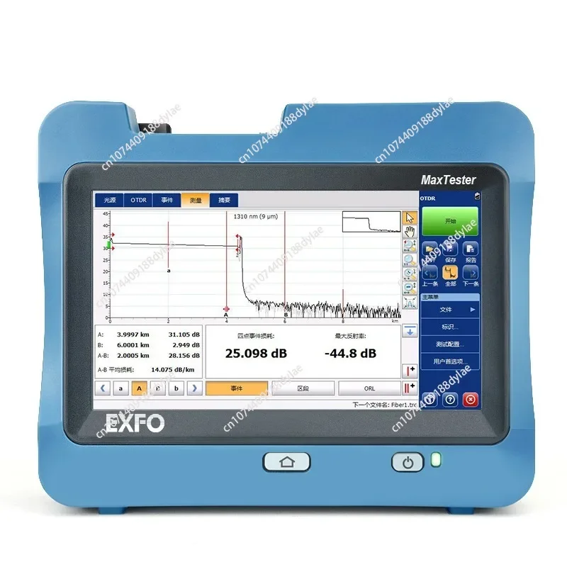 EXFO-MAX-730D-SM8-Live-Single-Mode-OTDR-1310-1550nm-1650-39-38-38dB ...