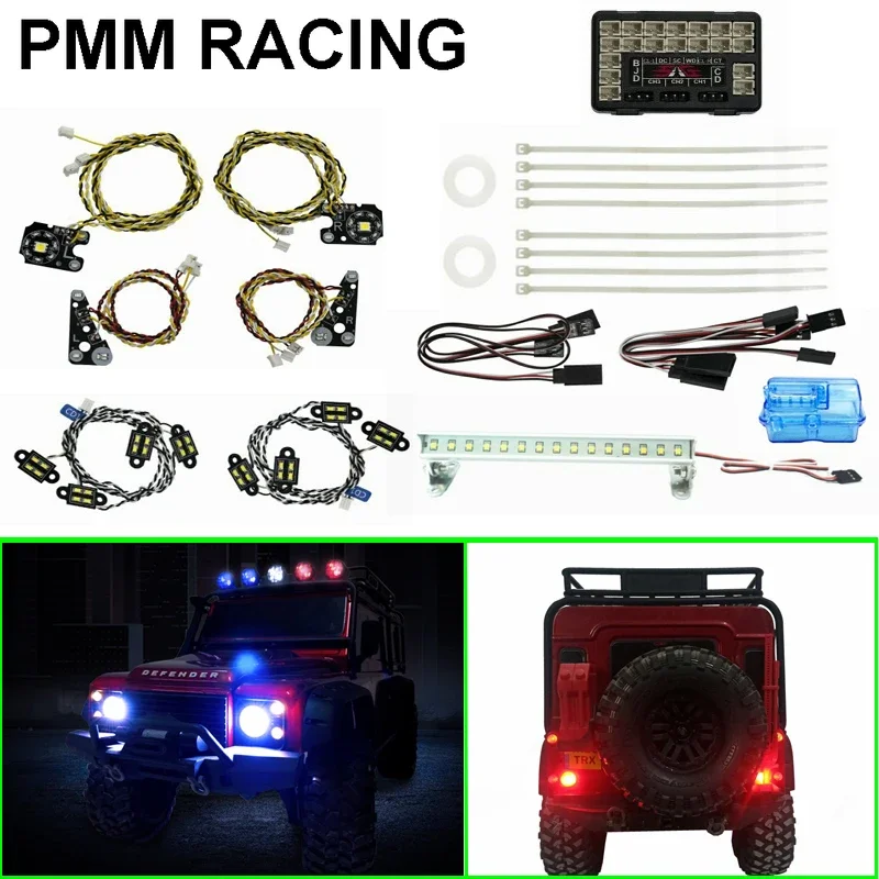 Led-Front-back-control-IC-light-group-kit-Chassis-searchlight-Warning ...