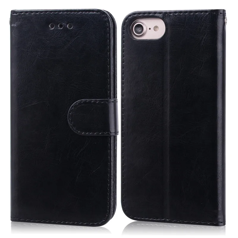 For iPhone SE Case Leather Flip Cover for iPhone 6 6S 7 8 Plus 5 5s ...