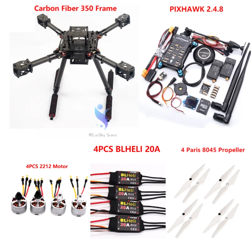 PIXHAWK2-4-8-Flight-Control-Carbon-Fiber-350-Frame-Kit-Ardupilot-100MW ...