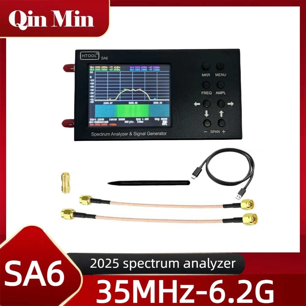 HTOOL-SA6 Spectrum Analyzer Signal Generator Built-in Signal Source ...